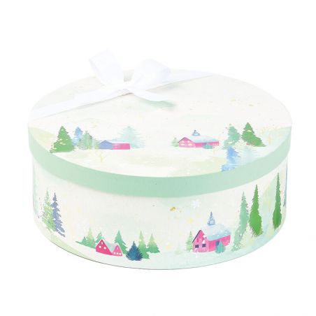 Boite cadeau Noël vide forme chalet | Proébo Alimentaire