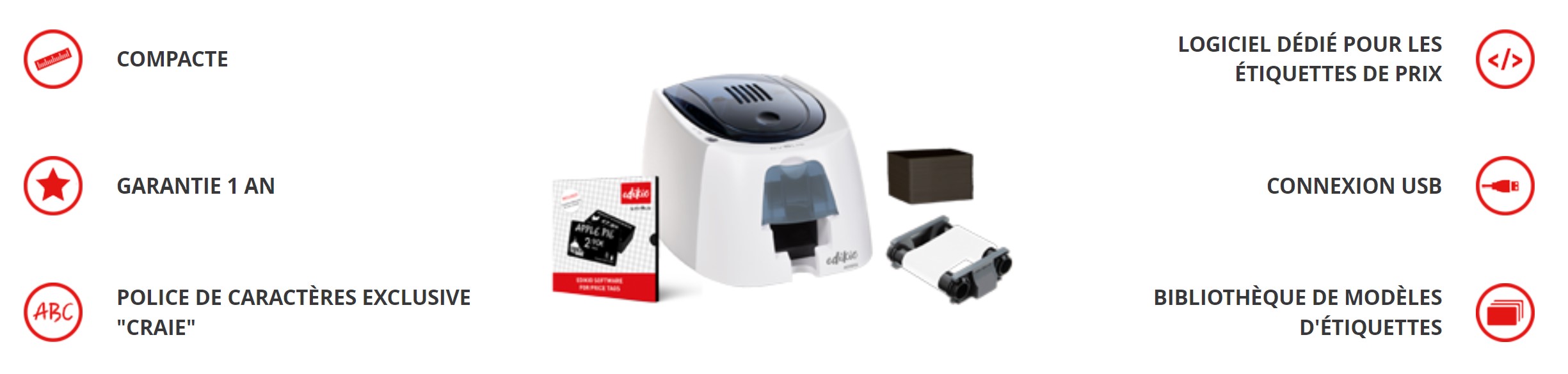 Imprimante étiquette kit Edikio Access | LESMAYOUX