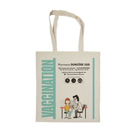 Tote bag pour pharmacie - Vaccination | Proébo Promoplast